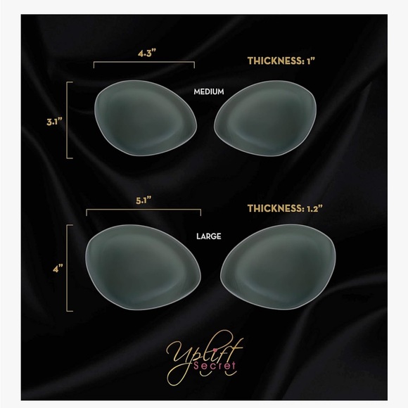 uplift secrets | Accessories | Uplift Secret Silicone Clear Gel Push Up ...